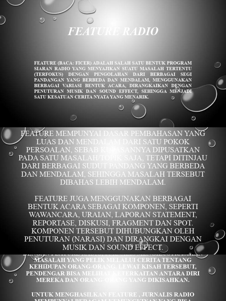 Panduan Lengkap Feature Radio | PDF