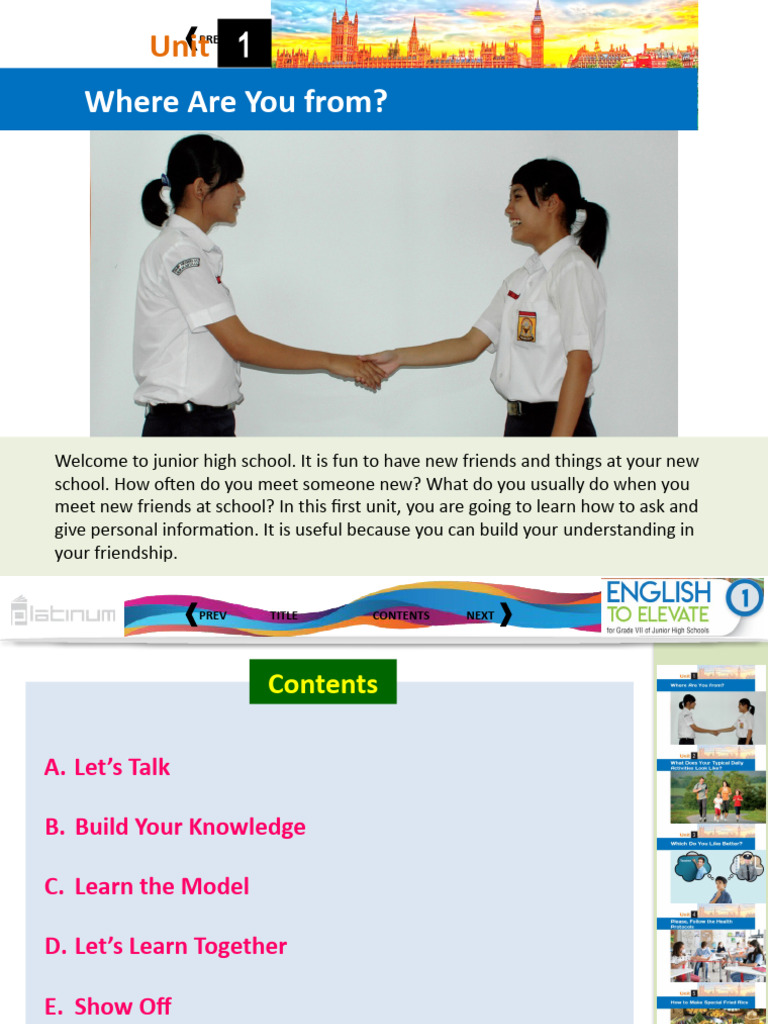 Unit 1 B. Inggris Kelas 7 | PDF | Human Communication