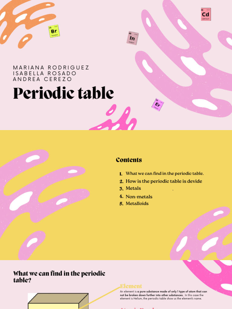Periodic Table - Presentation | PDF | Chemical Elements | Periodic Table
