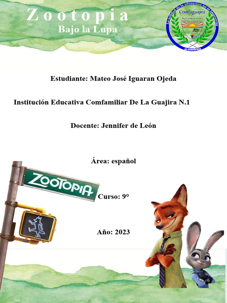 Zootopia Bajo La Lupa | PDF
