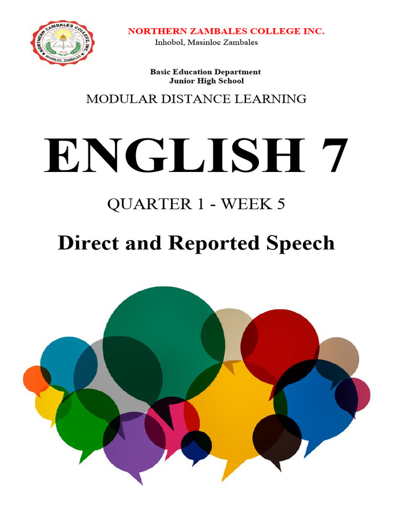 Grade 7 q1w5 | PDF | Learning | Grammatical Tense