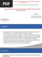 Project-PPT-Sign Language | PDF | Sign Language | Machine Learning