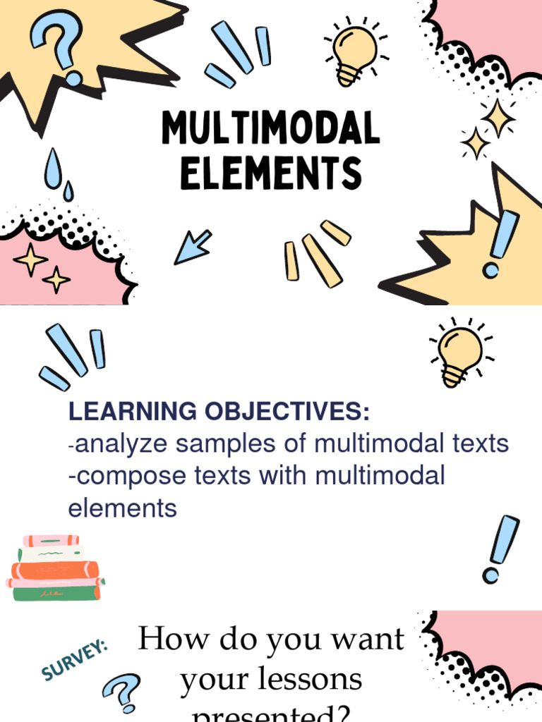 Multimodal Elements Students | PDF | Human Communication | Writing