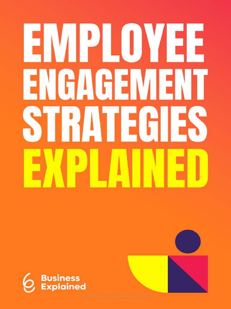 Employee Engagement Strategies Explained | PDF