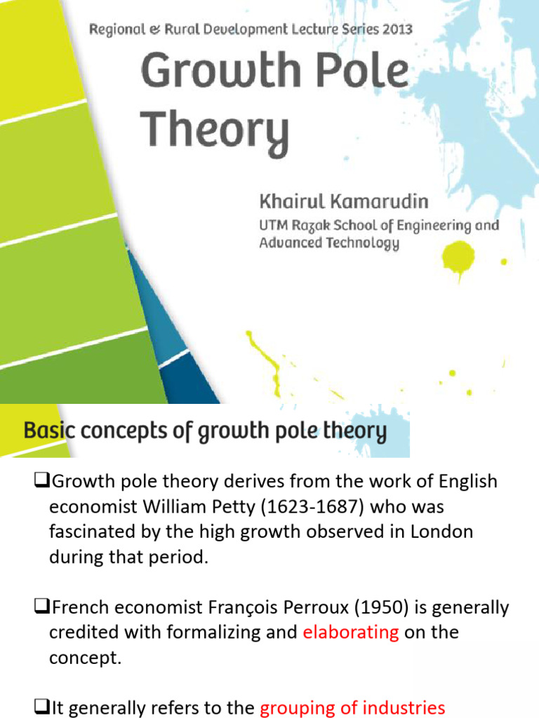 Kuliah Growth Pole Theory 1 | PDF | Supply Chain | Economic Growth