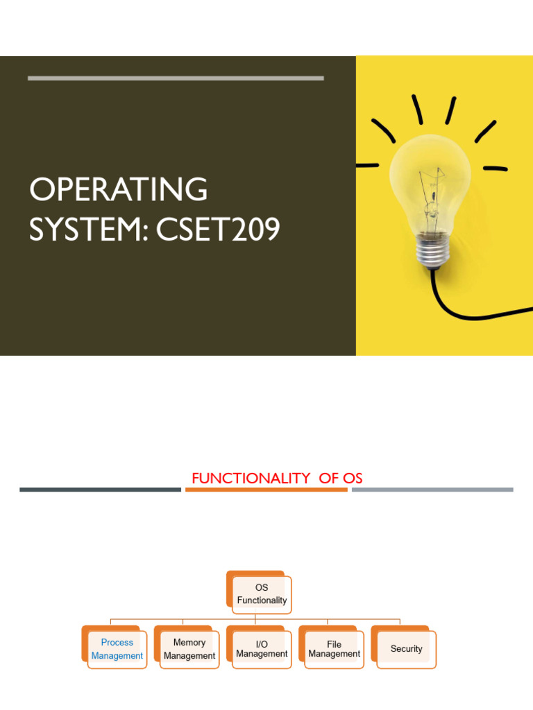 Operating System: Cset209 | Download Free PDF | Process (Computing) | Thread (Computing)