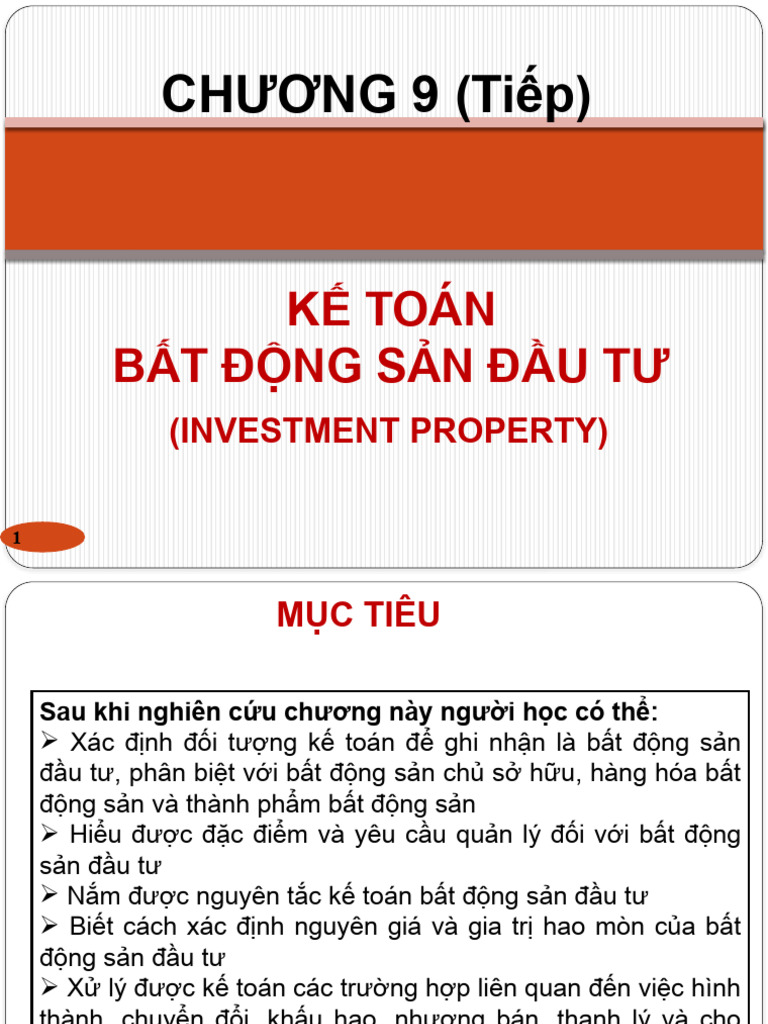 Chương 9 - KT Bất Động Sản Đầu Tư | PDF