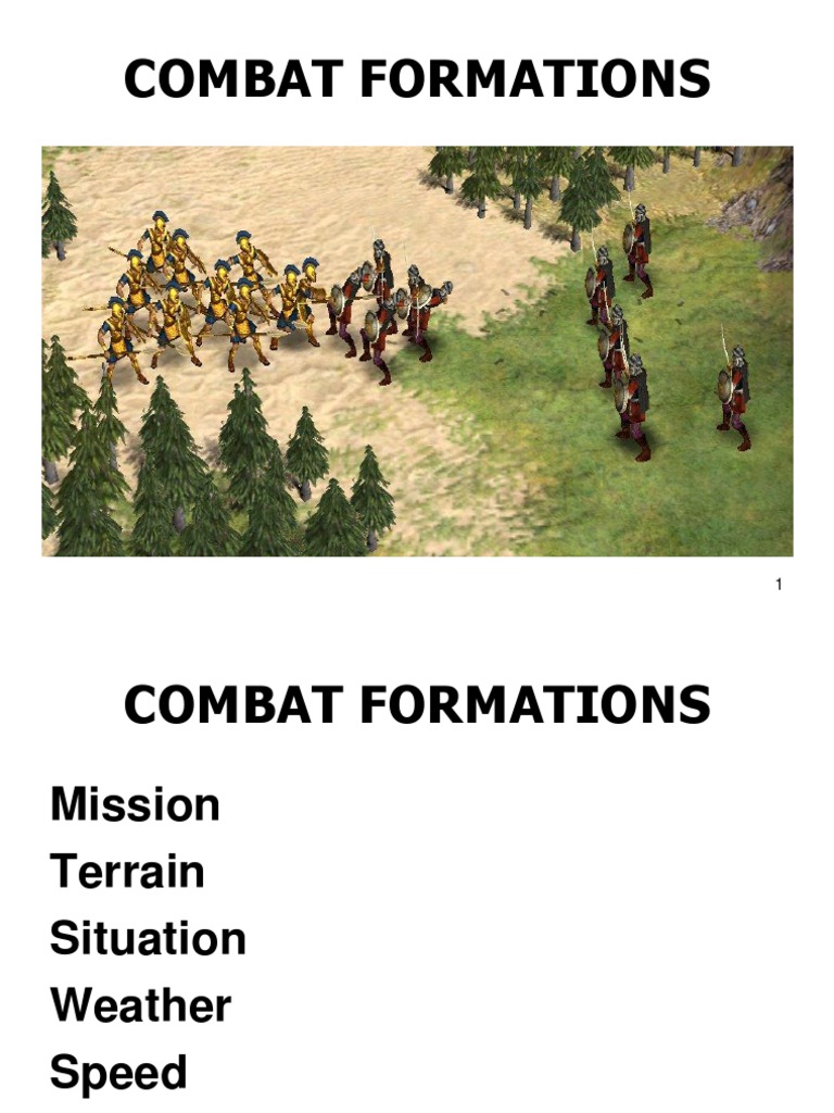 Combat Formations - Lesson Plan | PDF