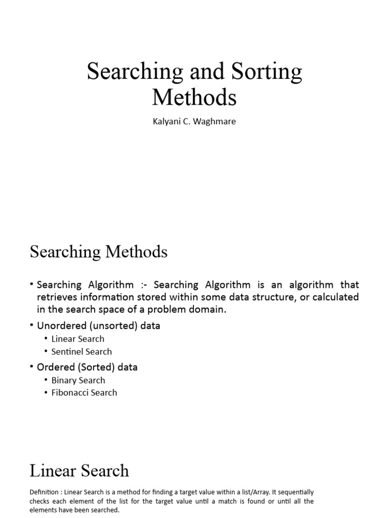 Sorting | PDF
