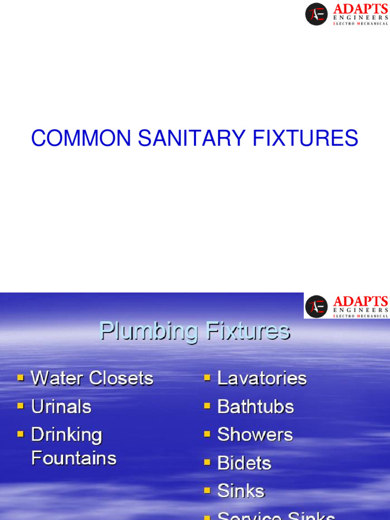 Day 04 Mep (Phe) - Sanitary Fixtures 2 | PDF | Shower | Plumbing