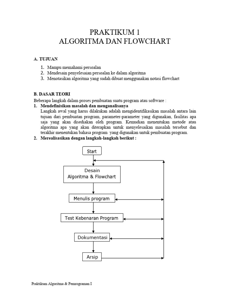 P1-Algoritma Dan Flowchart | PDF