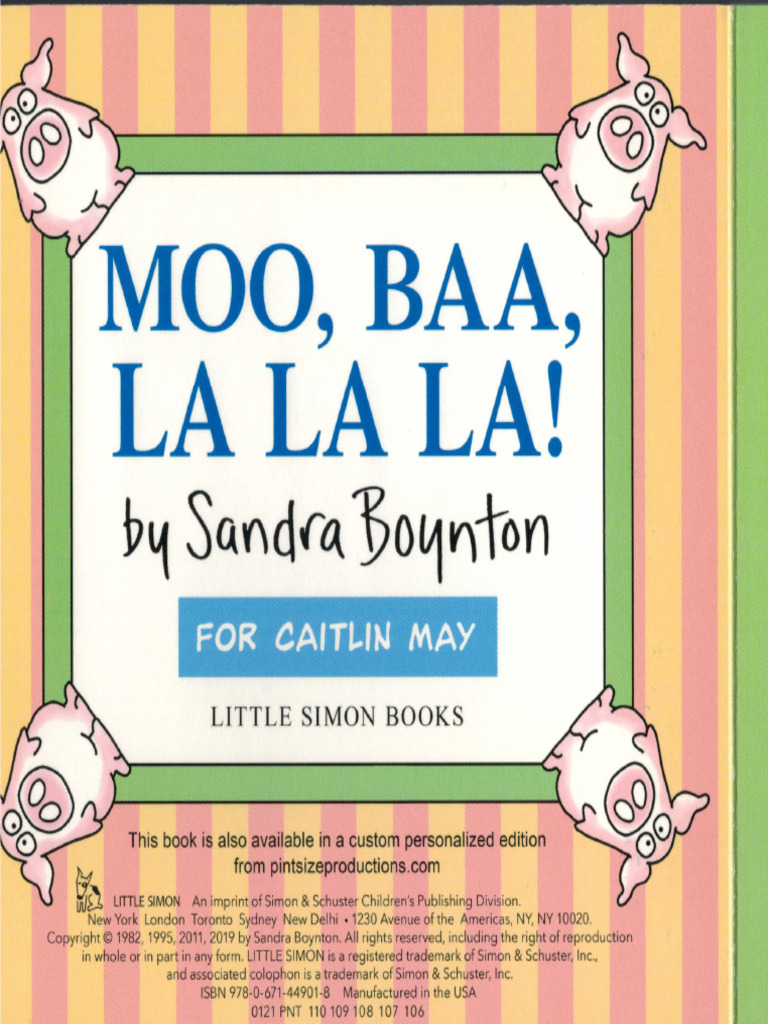 Moo, Baa, La La La | PDF