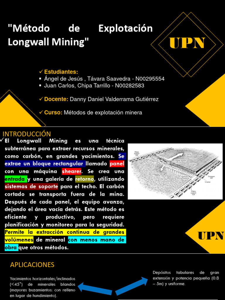 Longwall Mining: Método y Aplicaciones | PDF | Minería | Minerales