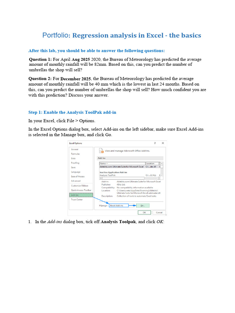 Lab - Regression Analysis | PDF