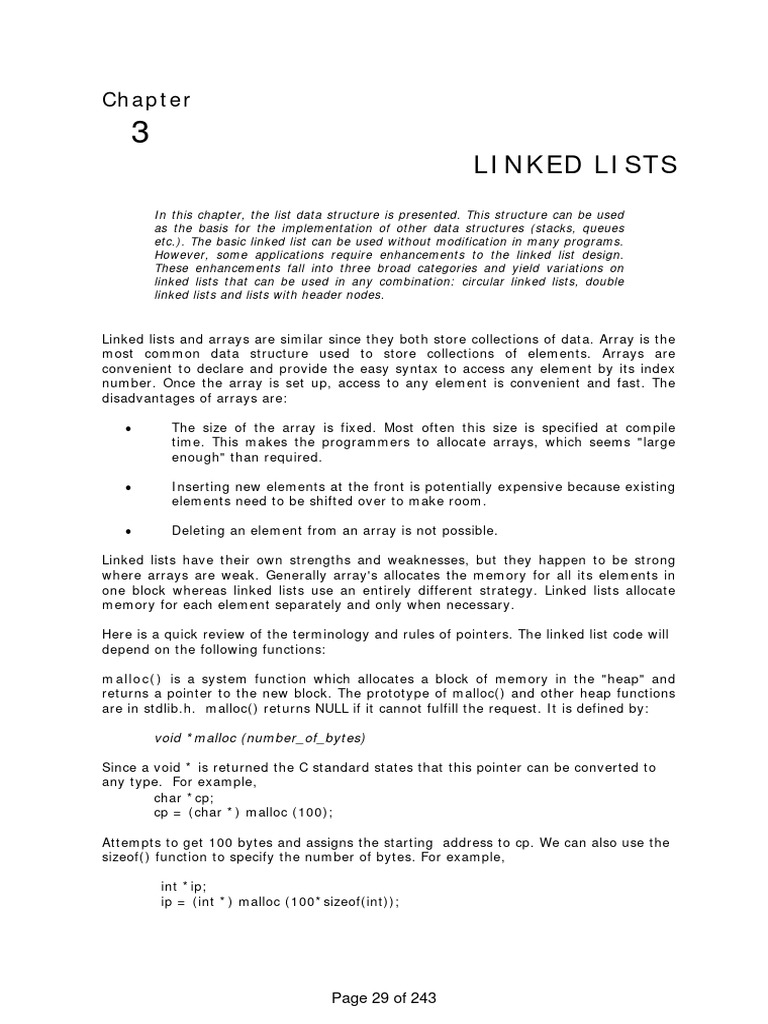 Linkedlist | PDF | Pointer (Computer Programming) | Data