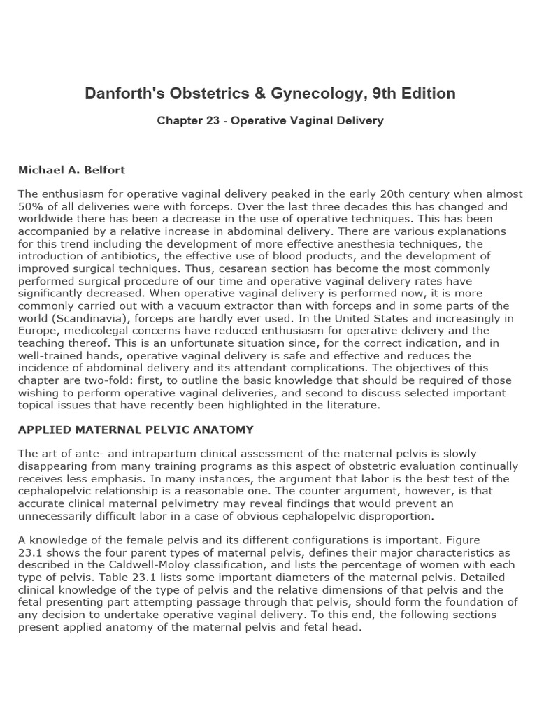 Forceps Delivery | PDF