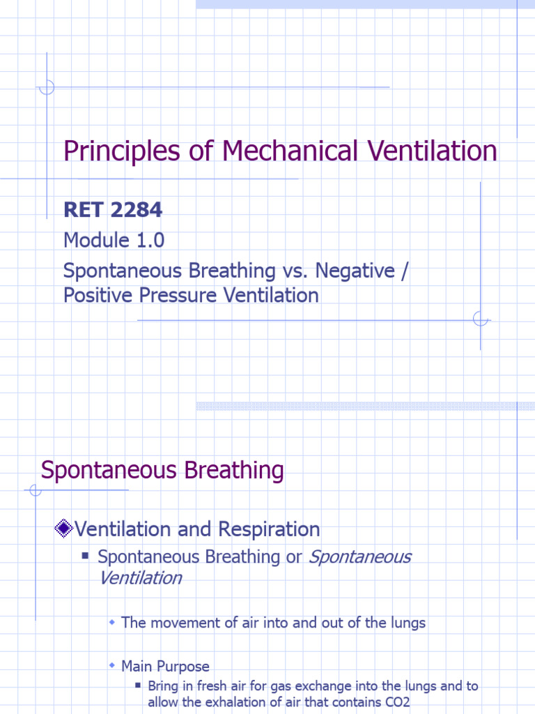 Module 1 Spont. Breathing | PDF