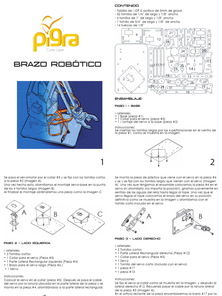 Manual Brazo Robotico - Correo | PDF