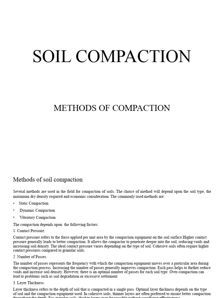 Soil Compaction | PDF