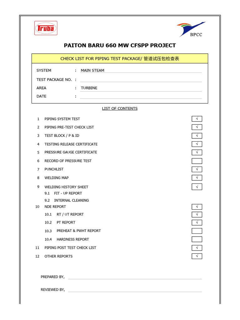 Form Test Packet | Download Free PDF | Valve | Chemical Engineering