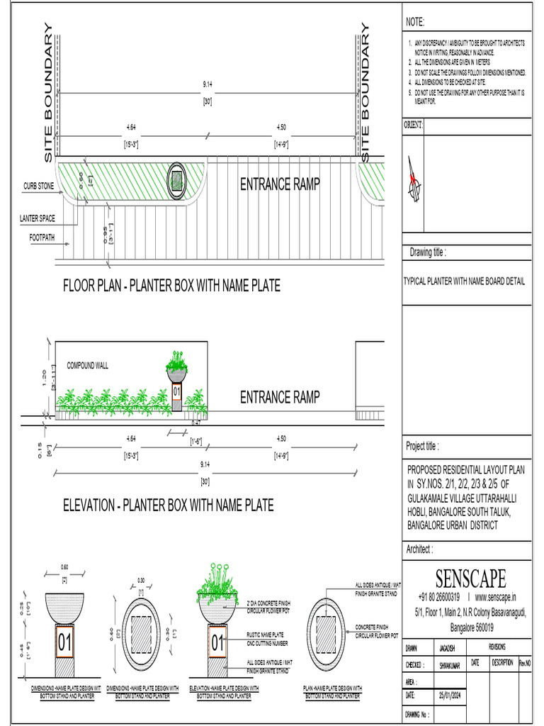 Plot Name Plate Design | PDF