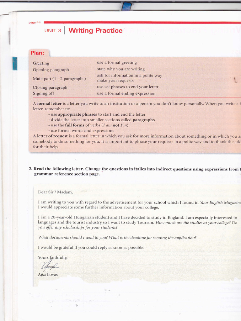 Letter Writing B2 | PDF | Linguistic Typology | Cognitive Science