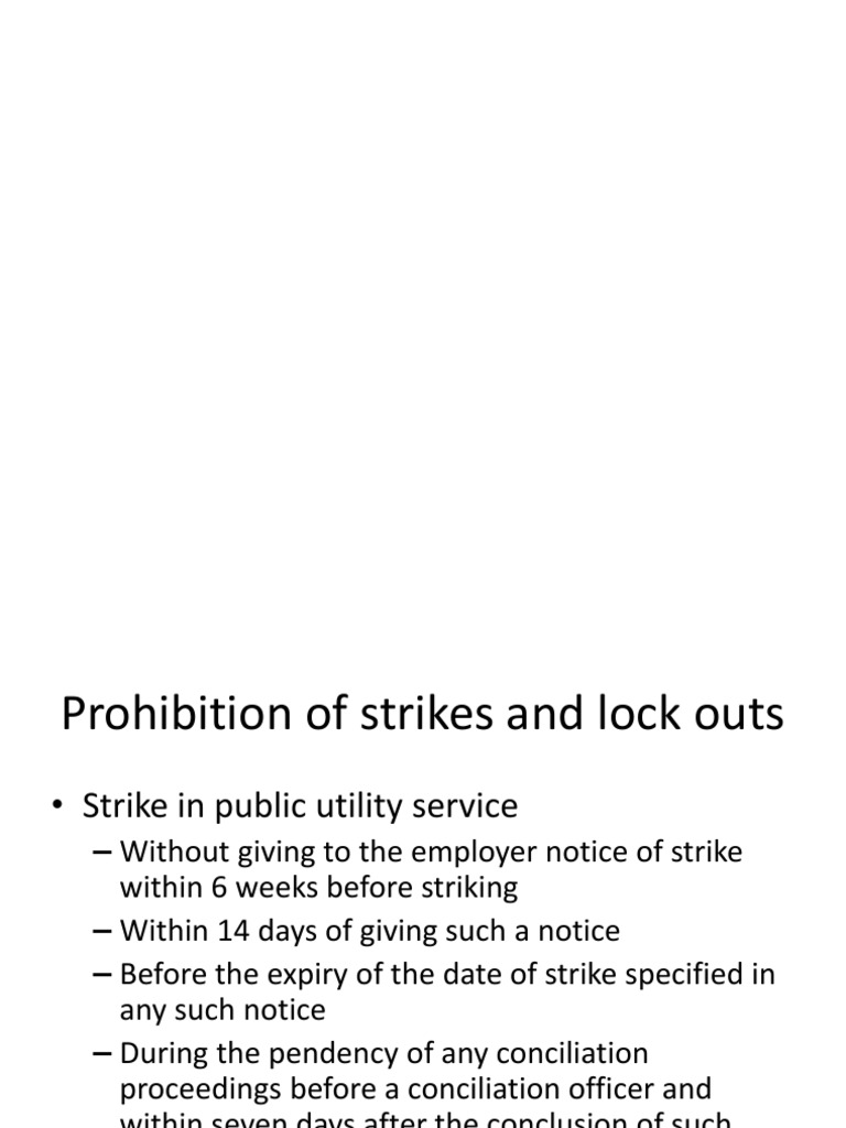 Stikes and Lock Out Procedures | PDF | Lockout (Industry) | Strike Action