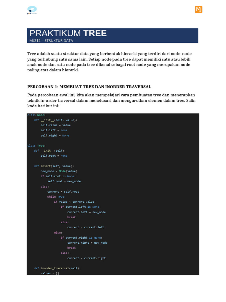 Modul 9 - Praktikum Tree | PDF
