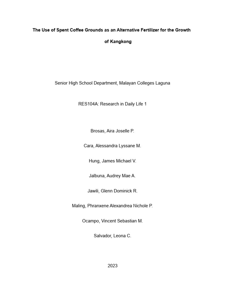 Chapter 1 Research | PDF