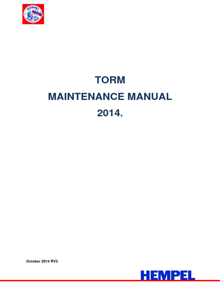 Hempel Paint MANUAL 2014 RV2 | PDF