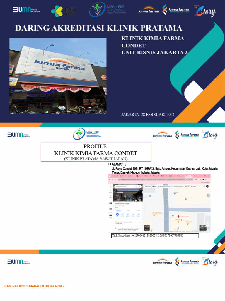 Daring Akreditasi Klinik KF Condet 28 Feb 2024 | PDF