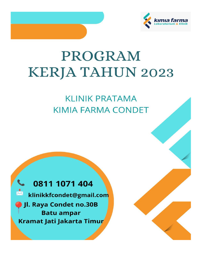 Program Kerja MFK KF Condet | PDF | Komputer