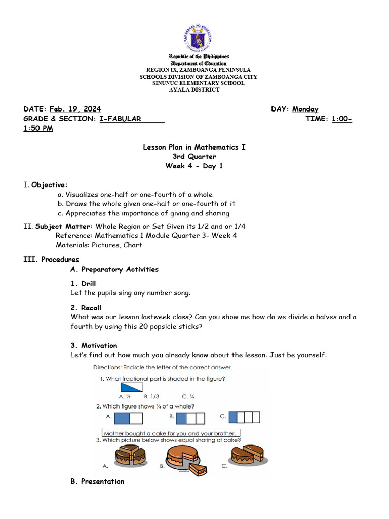 Math Q3 W4 | PDF | Lesson Plan | Subtraction Math Q3 W4 | PDF | Lesson Plan | Subtraction