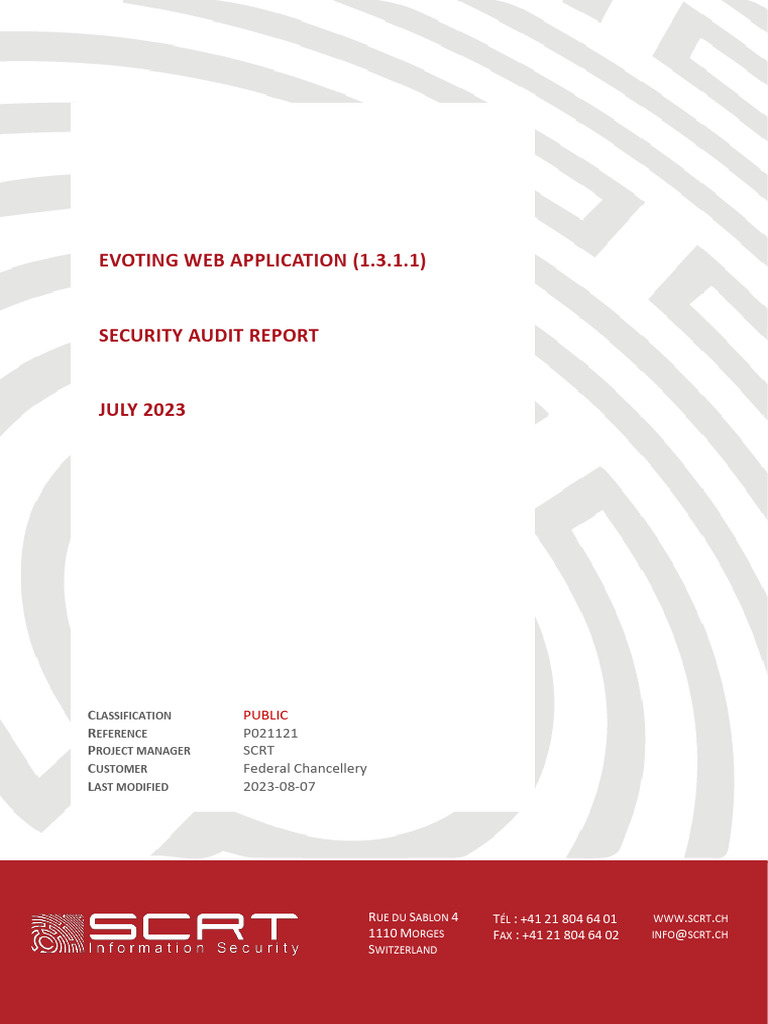 Scope 4 Final Report SCRT 07.08.2023 | PDF | Vulnerability (Computing) | Password