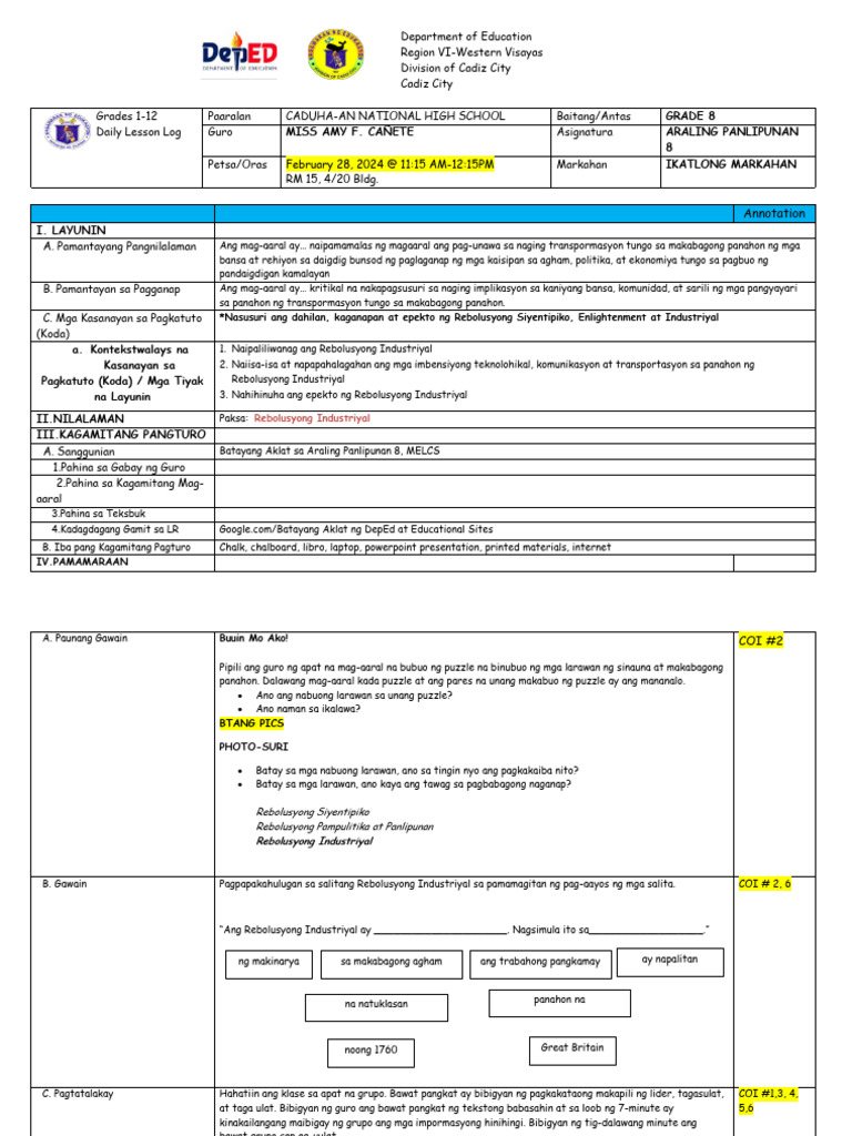Cot 3 | PDF