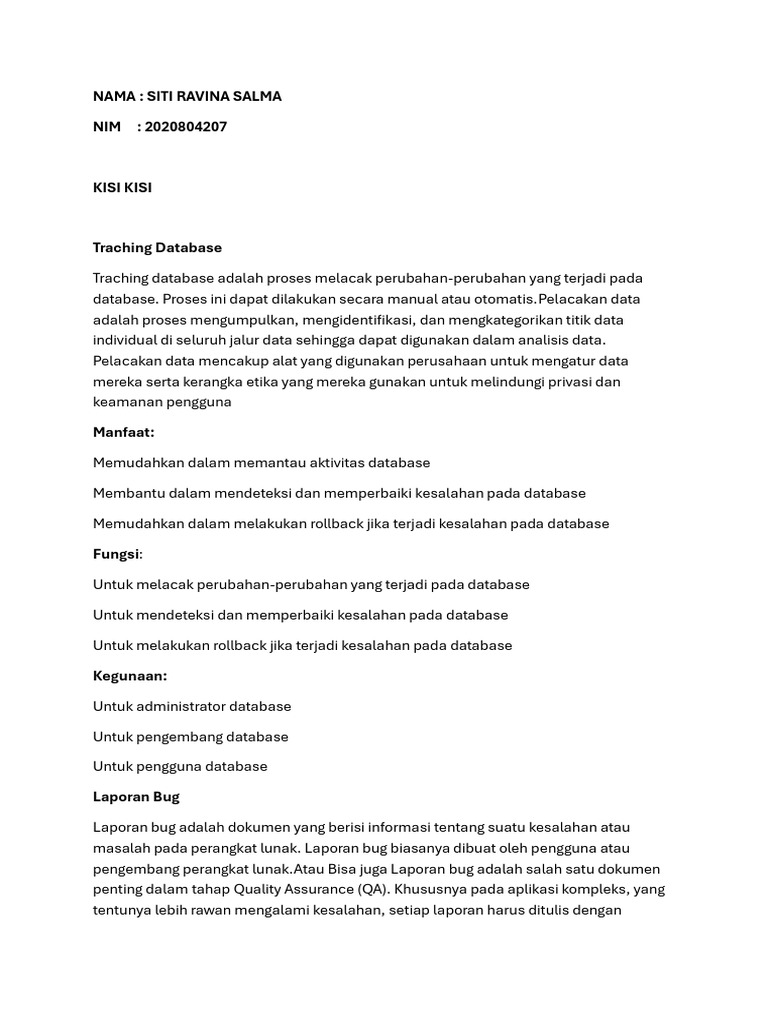 Kisi Kisi Pak Irpan | PDF