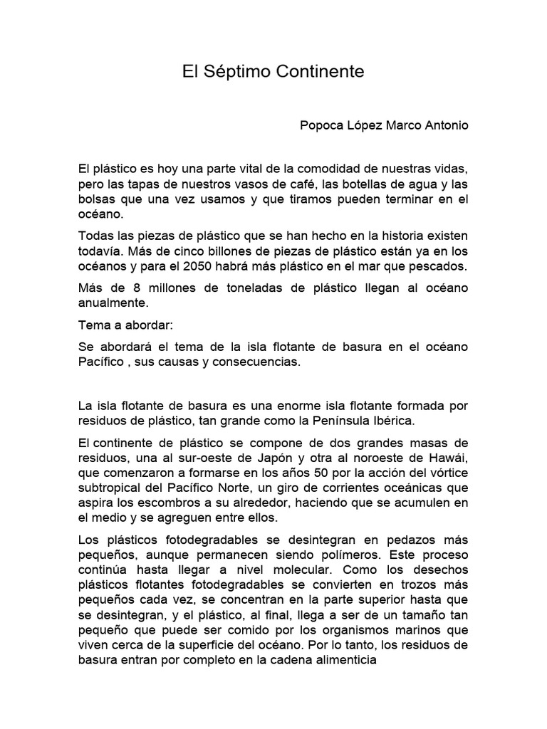 El Séptimo Continente | PDF | Ciencias de la Tierra | Naturaleza