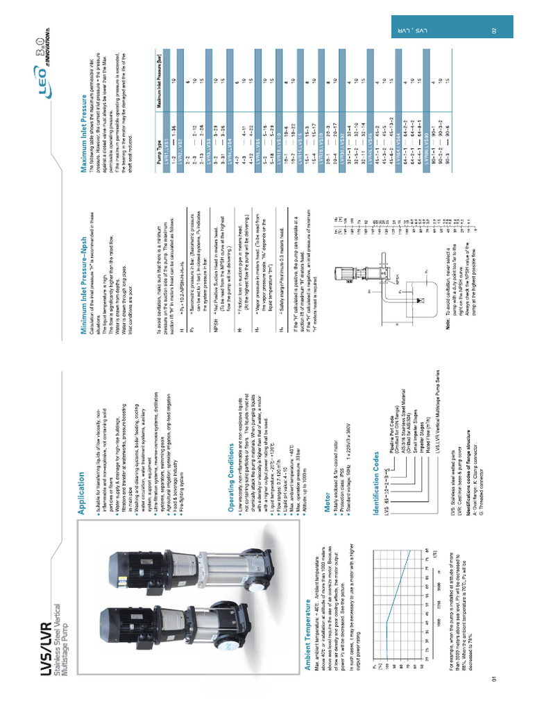 Vertical Inline Multistage Pumps | PDF