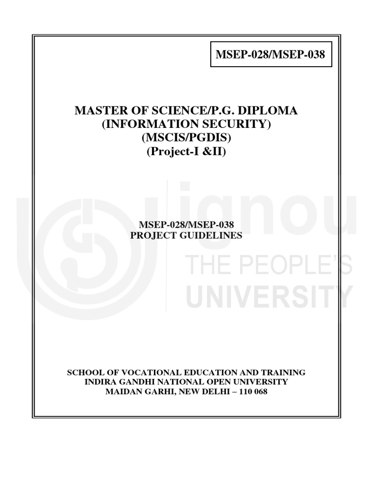 Project Guidelines | PDF | Information Security | Computer Security