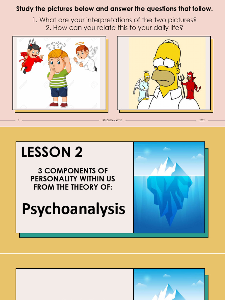 Week 2 Lesson 2 | PDF | Id | Psychoanalysis