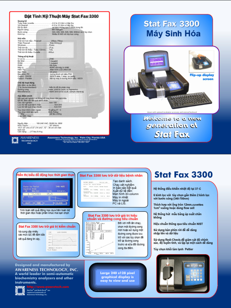 Brochure Stat Fax 3300 (Awareness Usa) VN | PDF