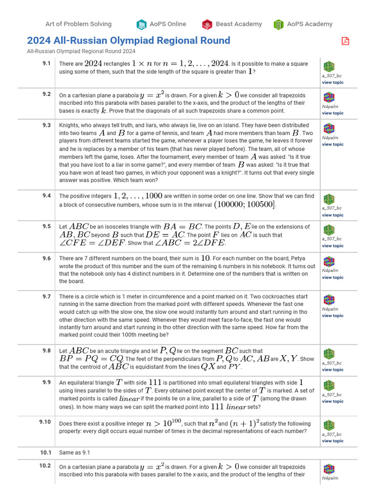 Math Message Boards FAQ & Community Help - AoPS | PDF