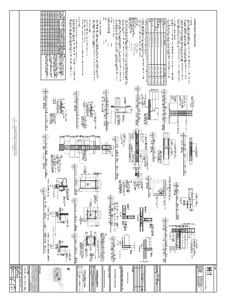 S-1 Construction Notes Ground Floor Plan | PDF