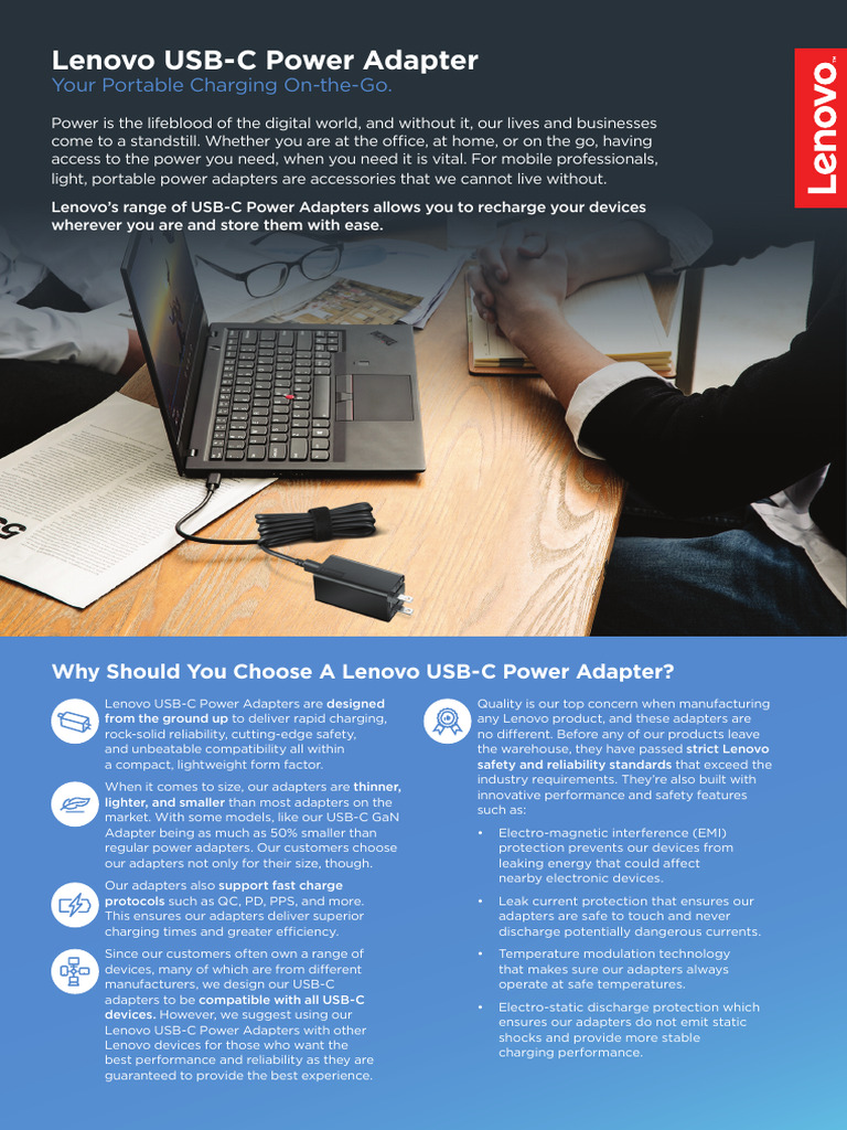 Lenovo USB C Batterai ADaptor | PDF | Laptop | Lenovo