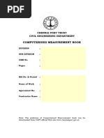 Measurement Book For CIVIL | PDF | Deep Foundation | Books