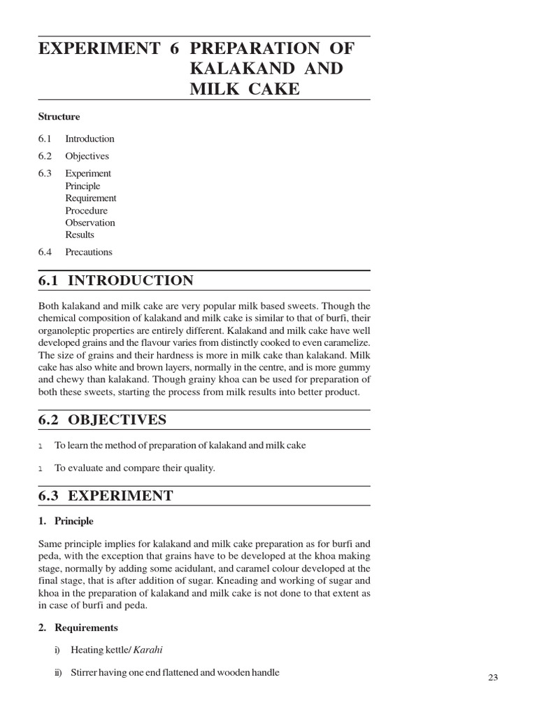 Experiment 6 | PDF | Milk | Candy