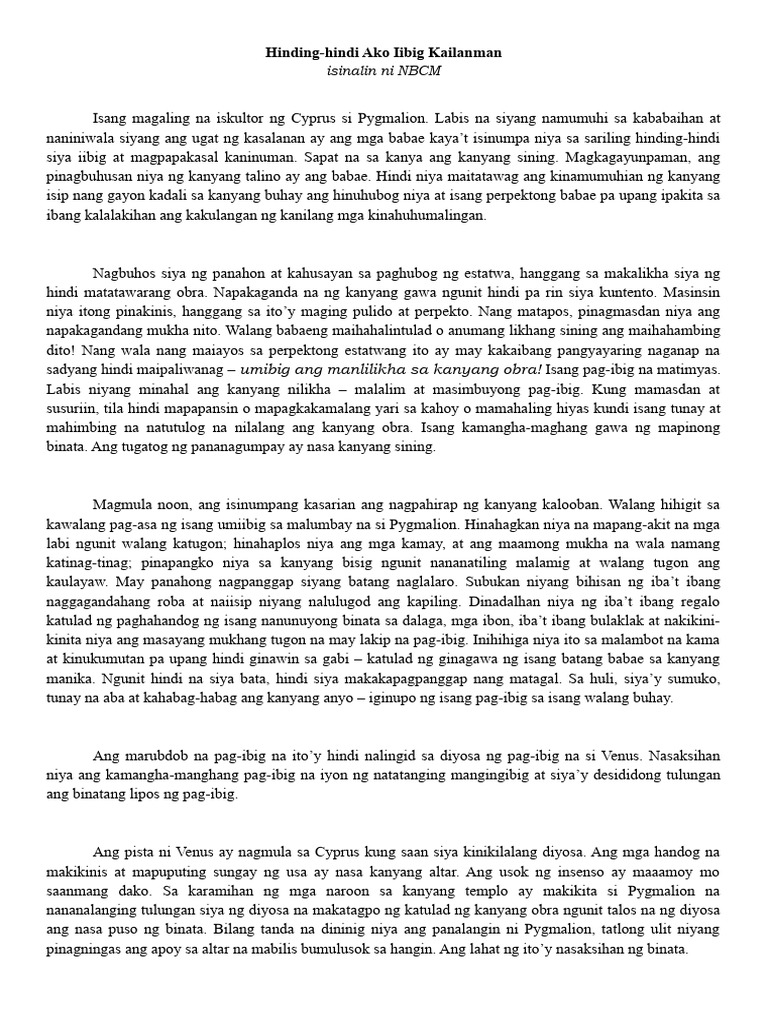 Hinding-Hindi Ako Iibig Kailanman | PDF