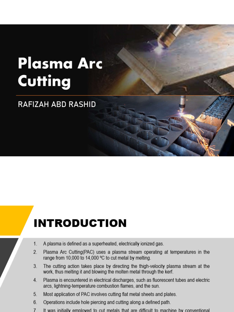 Plasma Arc Cutting | PDF