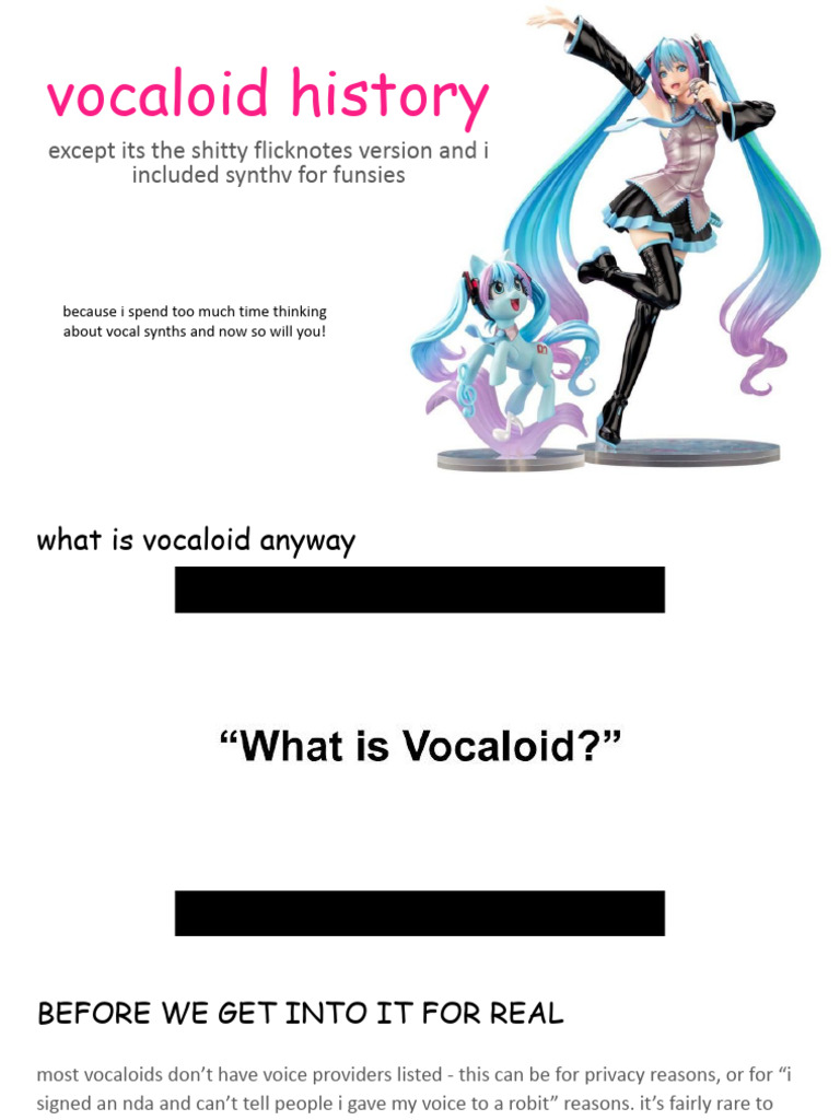 Vocaloid History | PDF