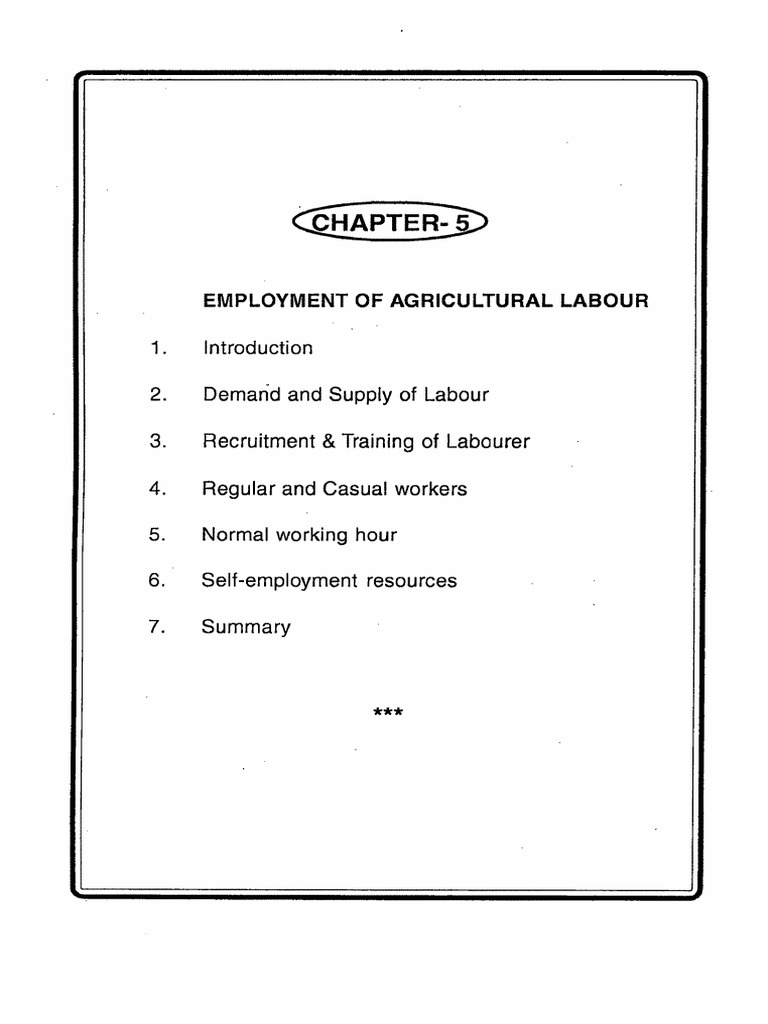 11 - Chapter 5 | PDF | Labour Economics | Employment